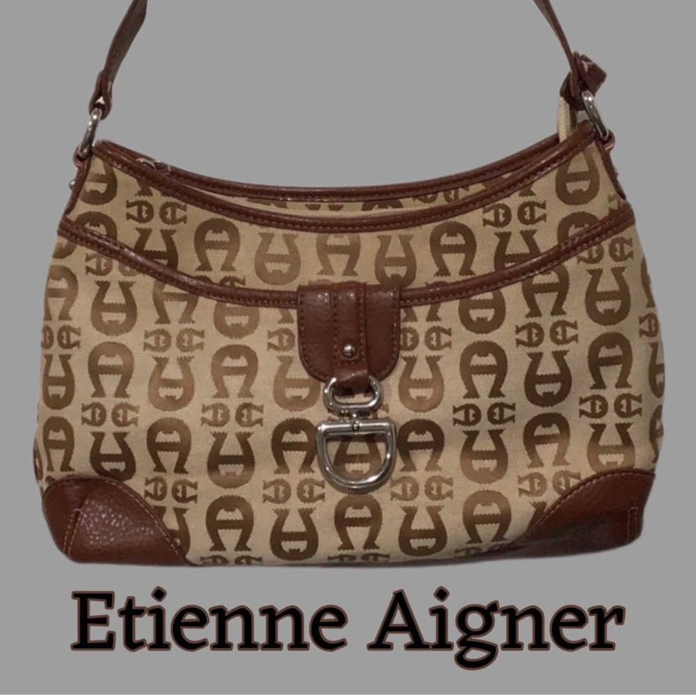 Vintage Etienne Aigner Logo Under-The-Arm Shoulder Ba… - Gem
